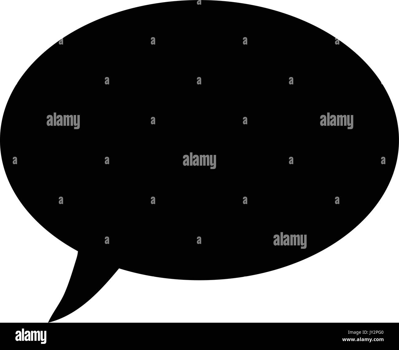 A black and white speech bubble Stock Vector Image & Art - Alamy