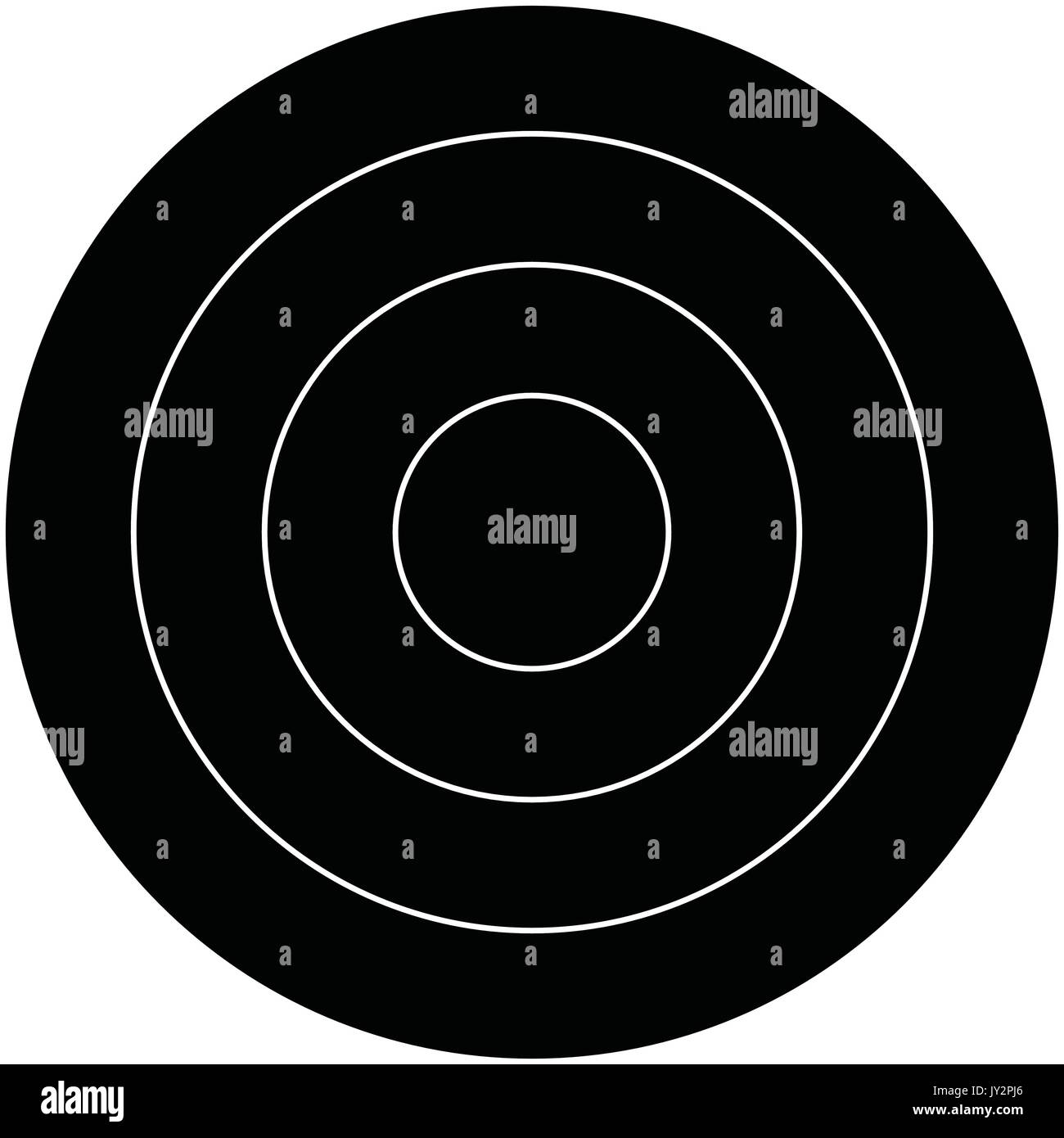 A black and white silhouette of a target Stock Vector Image & Art - Alamy