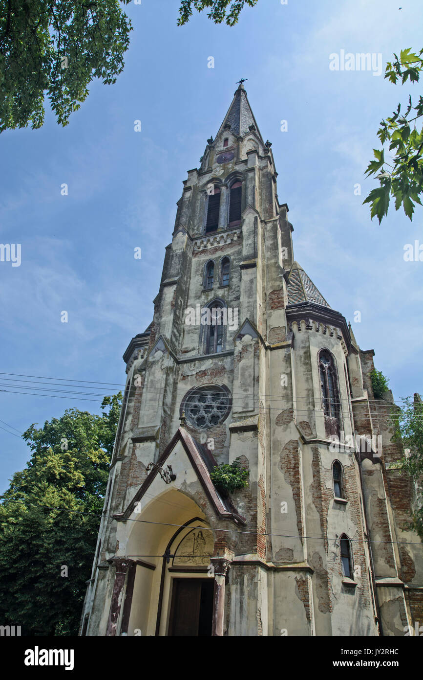 Old ruined Catholic church, waiting for restoration Stock Photo - Alamy
