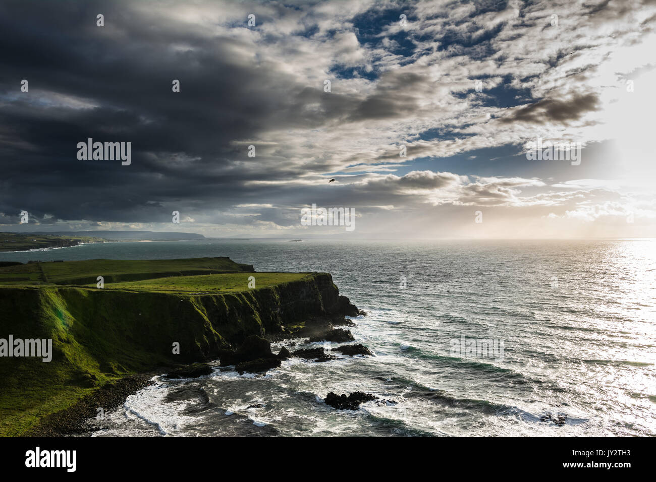 Giant Causeway Sunset Northern Ireland Stock Photo - Alamy
