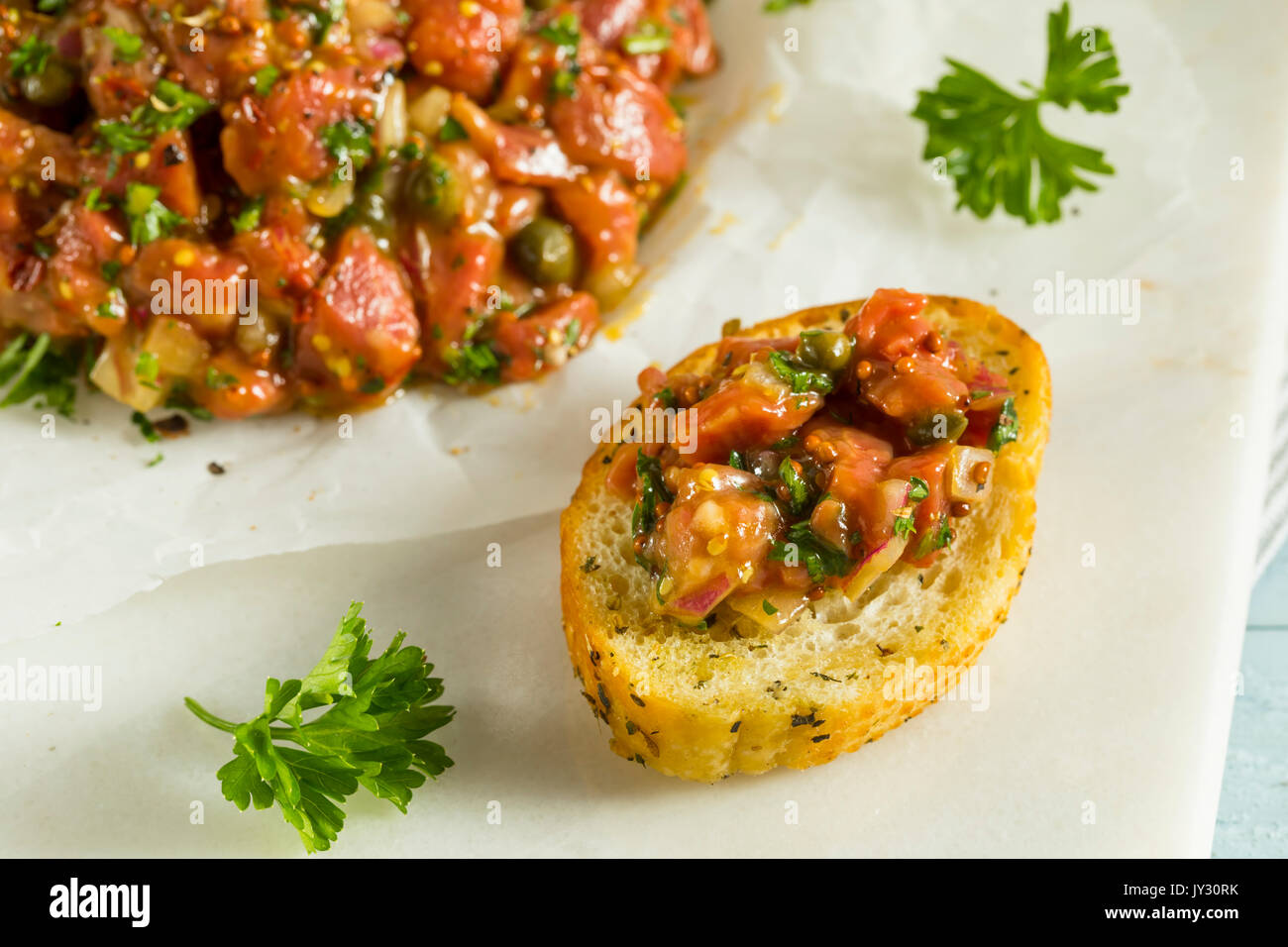 Chopped french bread hi-res stock photography and images - Alamy