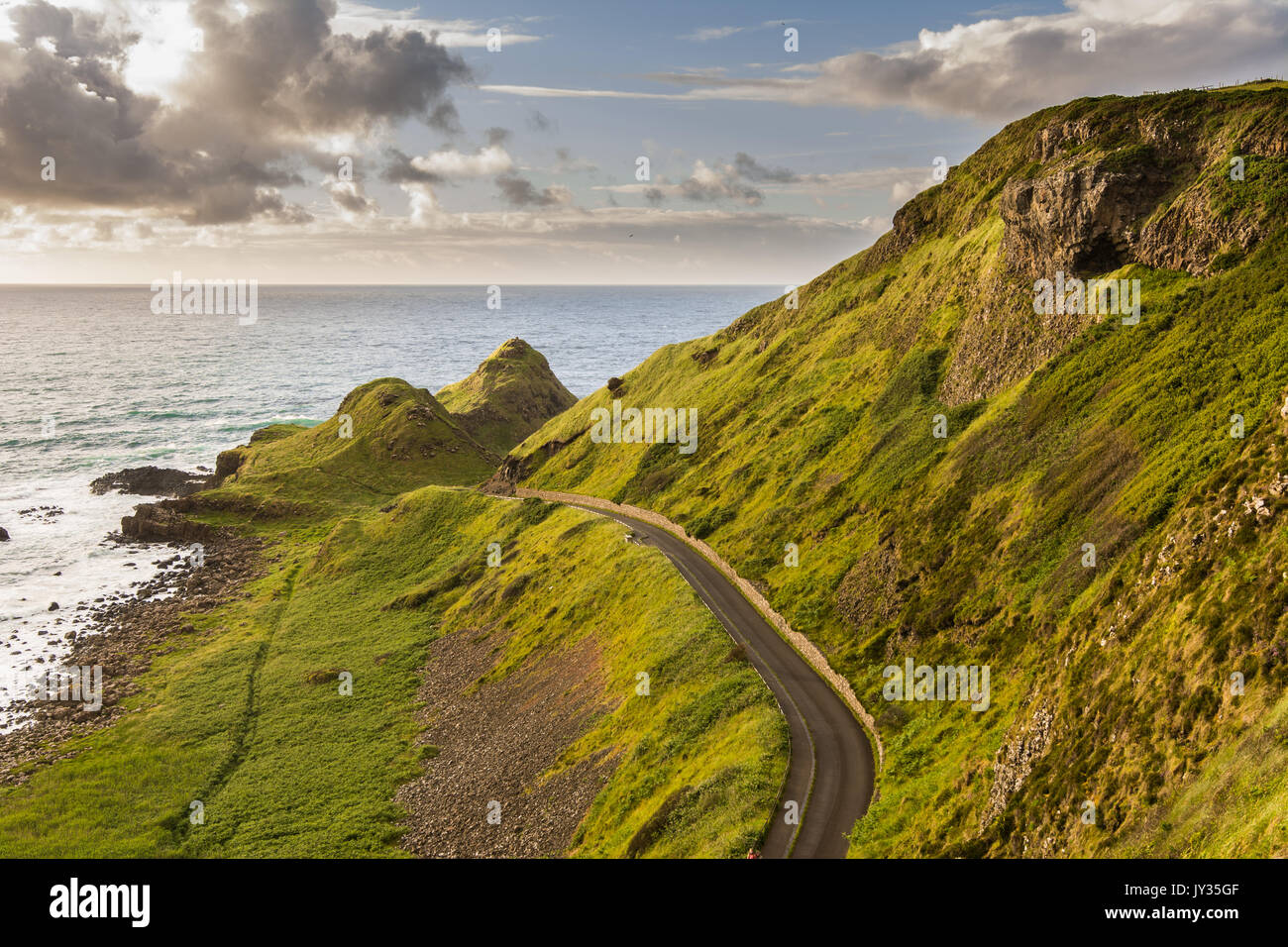 Giant Causeway Sunset Northern Ireland Stock Photo - Alamy