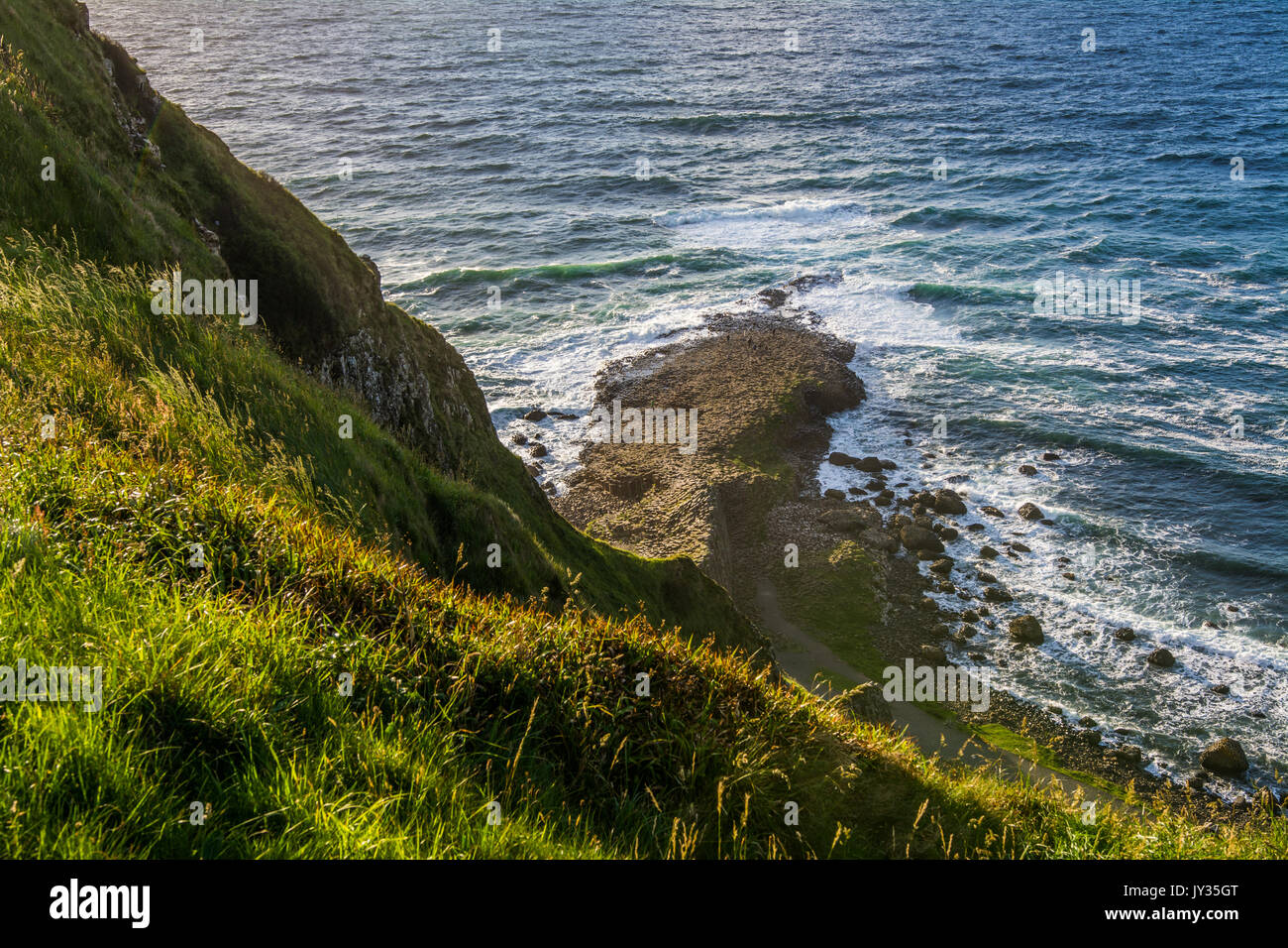 Giant Causeway Sunset Northern Ireland Stock Photo - Alamy