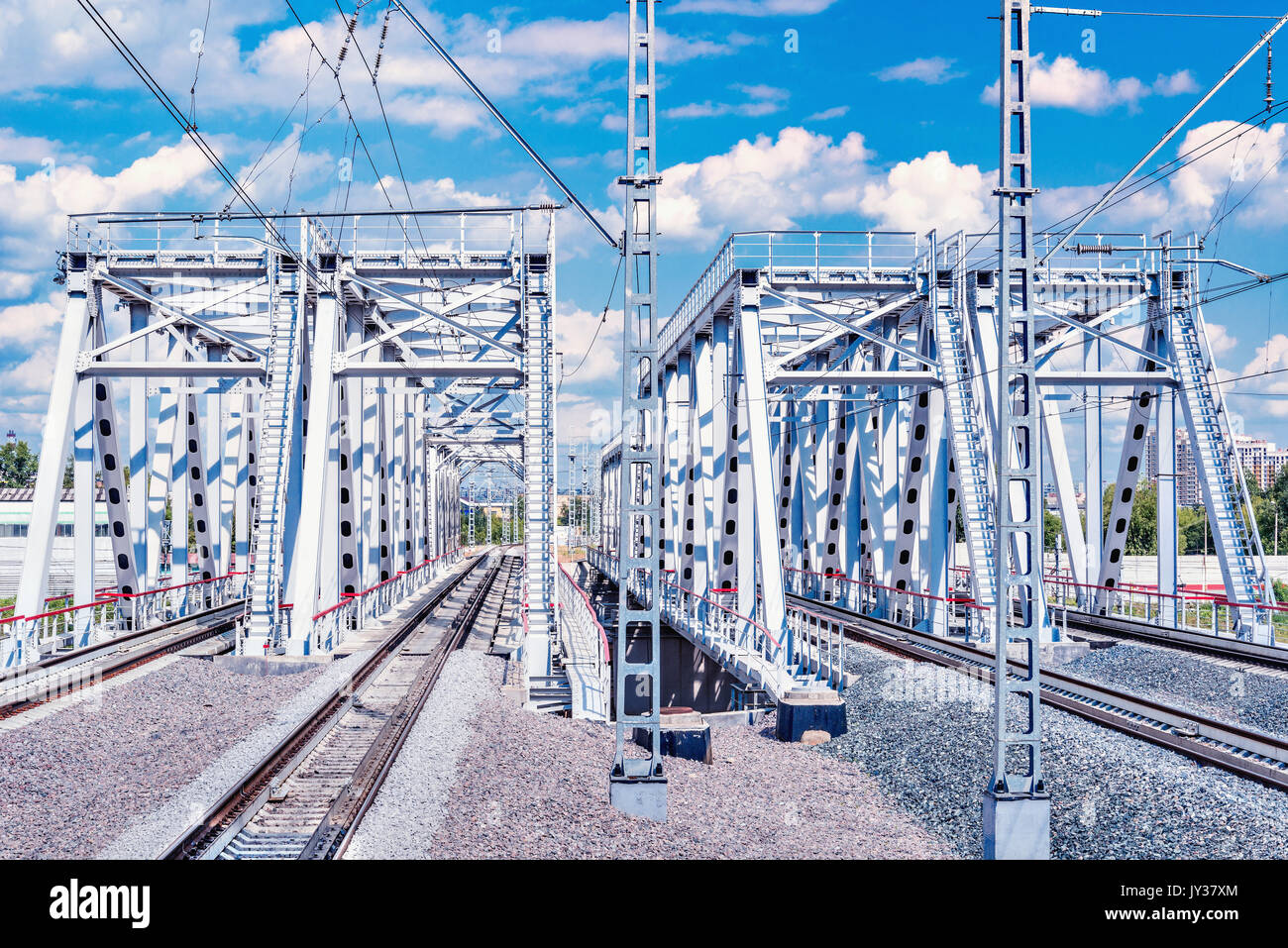 Four railway bridges Stock Photo - Alamy