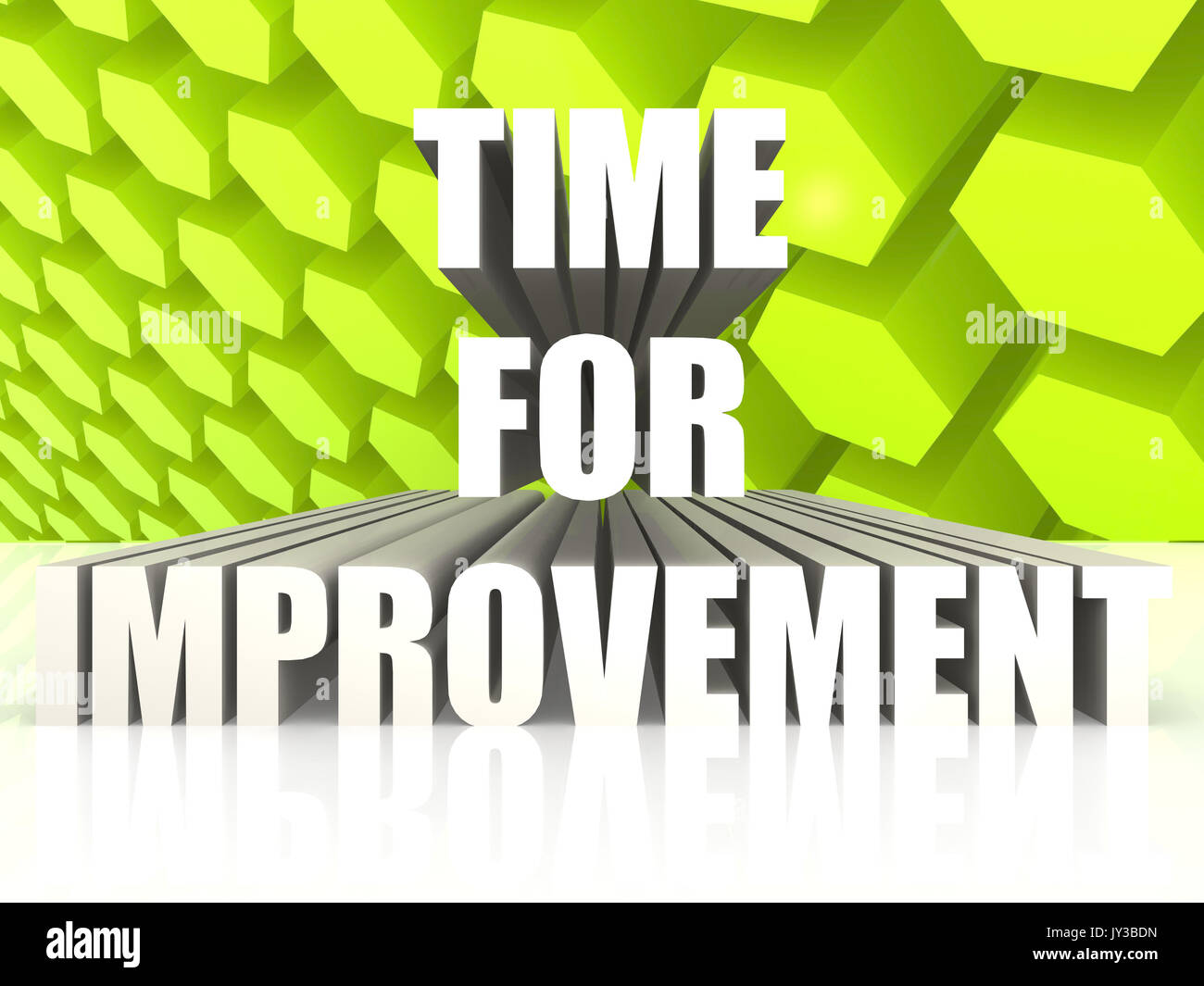 Time for improvement concept image with hi-res rendered artwork that ...