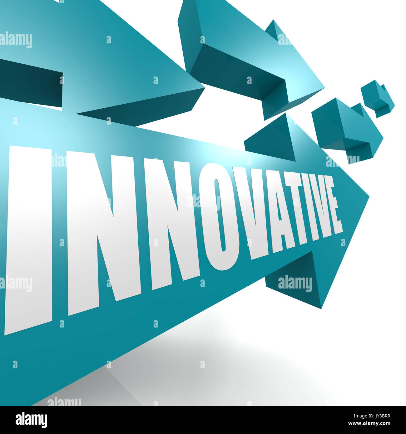 Innovative arrow blue image with hi-res rendered artwork that could be ...