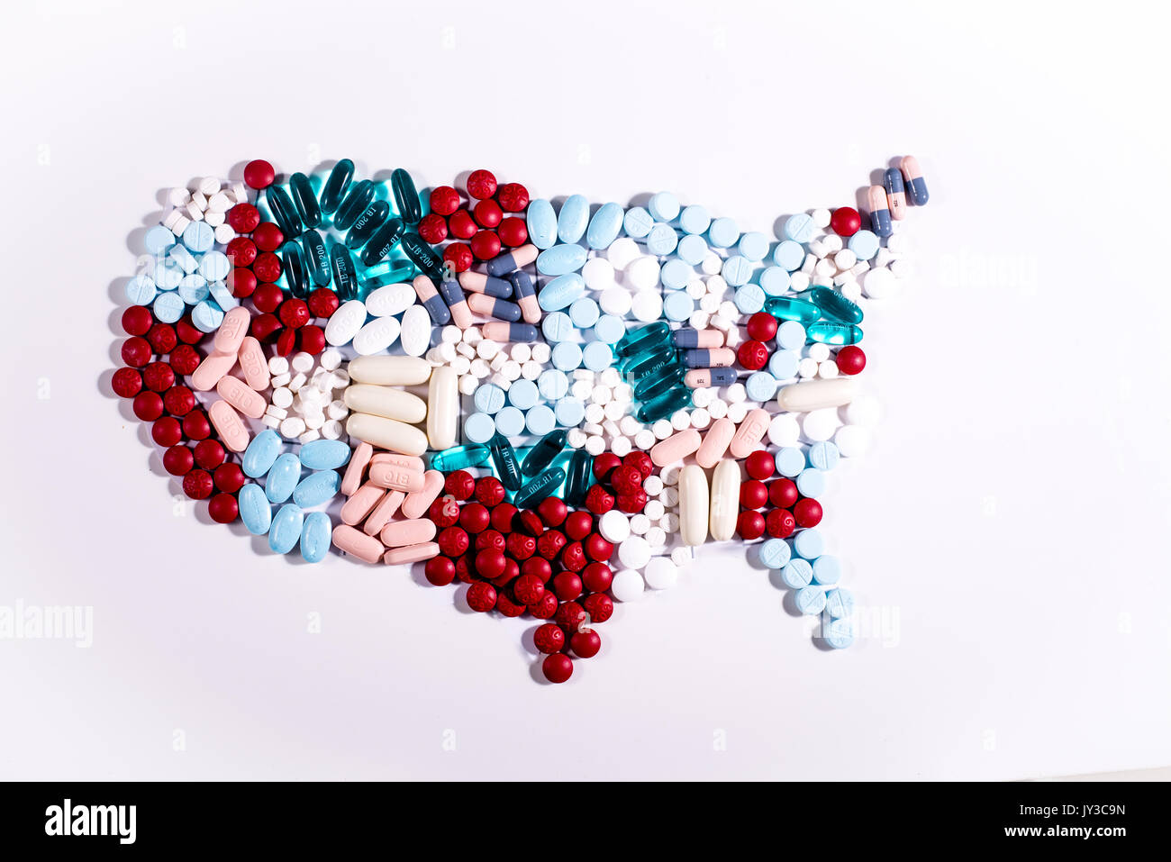 United states map made hi-res stock photography and images - Alamy