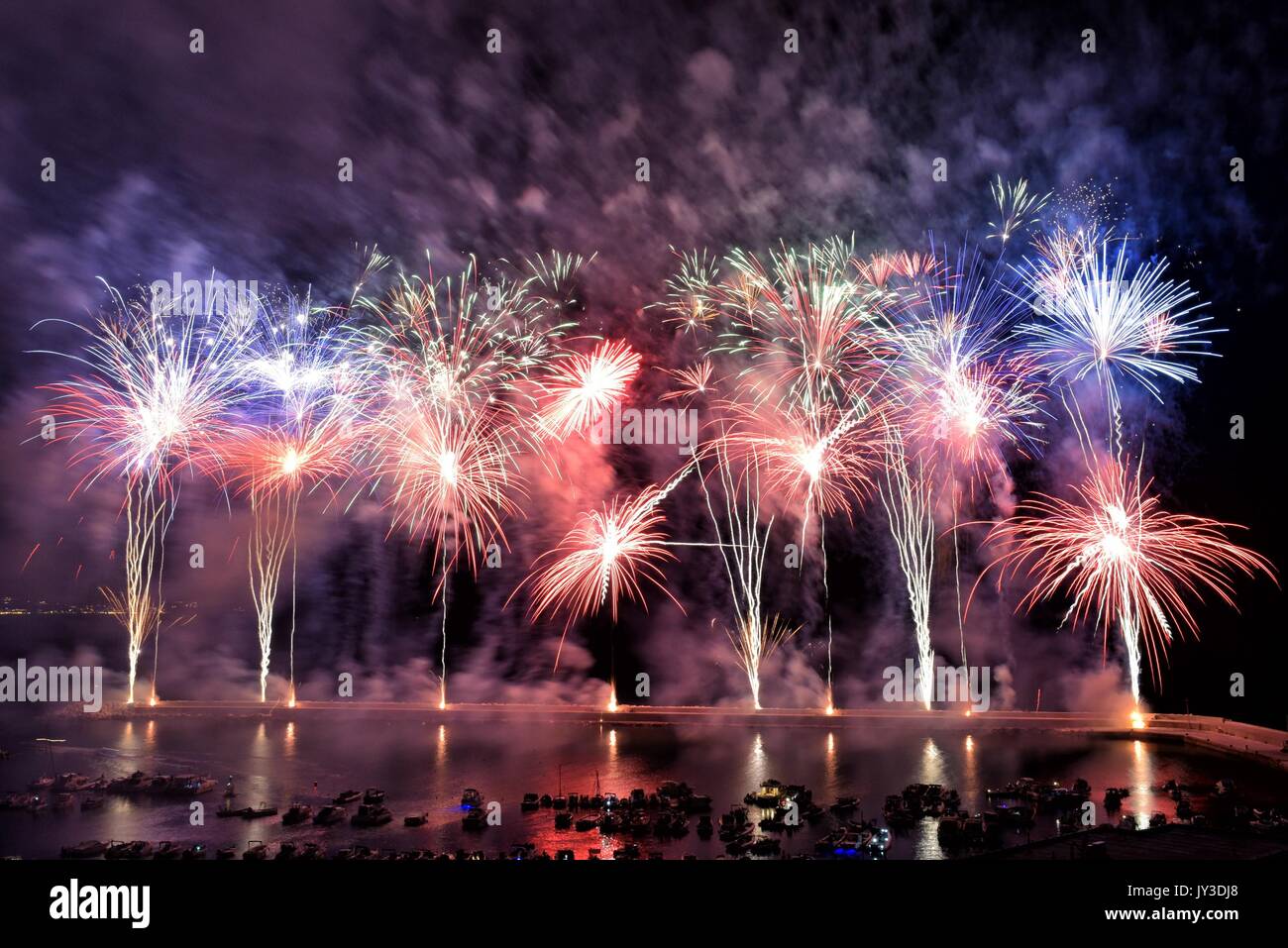 Naples, festivals, pyrotechnic fires hi-res stock photography and ...