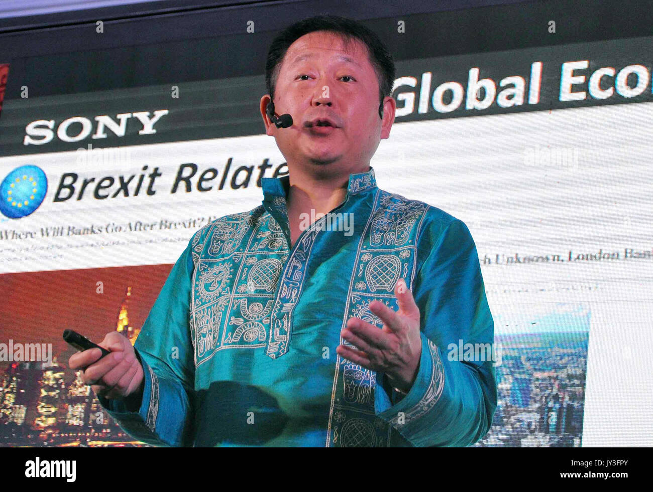 Kolkata, India. 17th Aug, 2017. Managing Director, Sony India ...