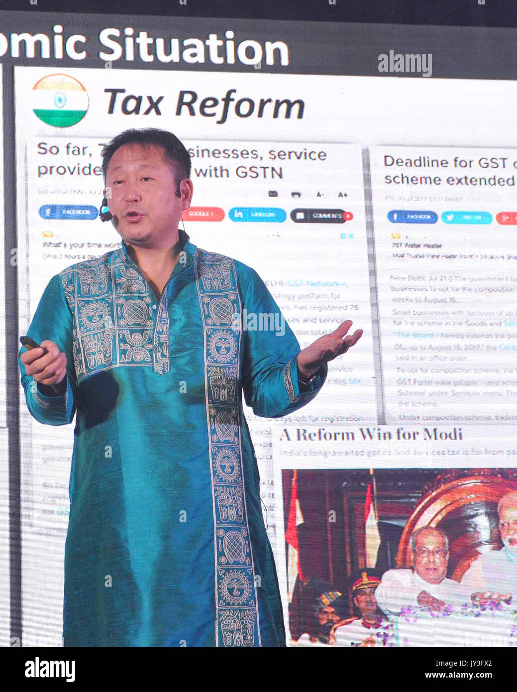 Kolkata, India. 17th Aug, 2017. Managing Director, Sony India ...