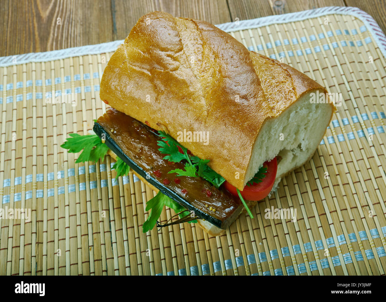 Mackerel fish balik sandwich ekmek turkish food hi-res stock ...