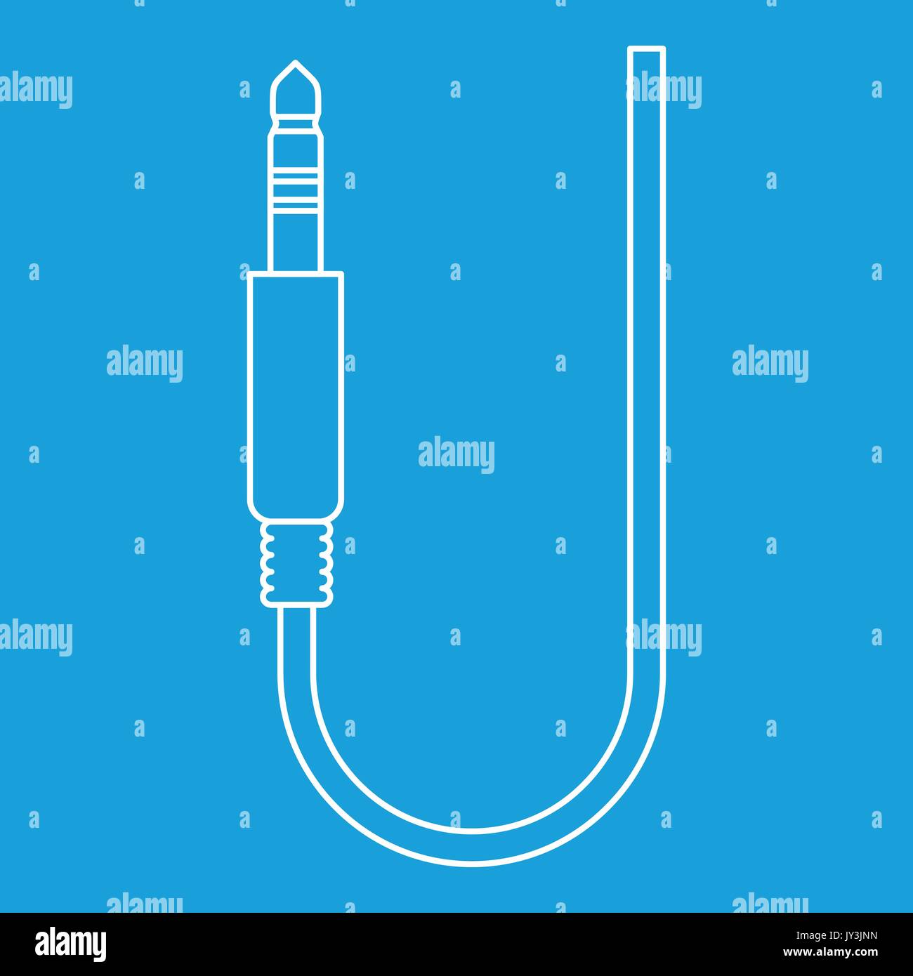 Microphone wire icon, outline style Stock Vector Image & Art - Alamy