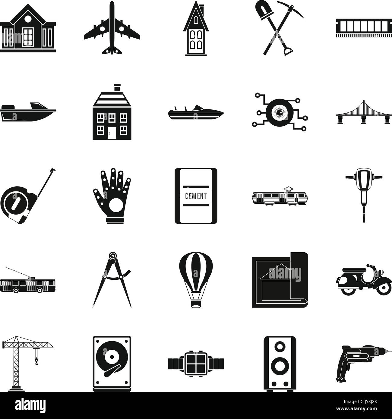 Figure icons set, simple style Stock Vector Image & Art - Alamy