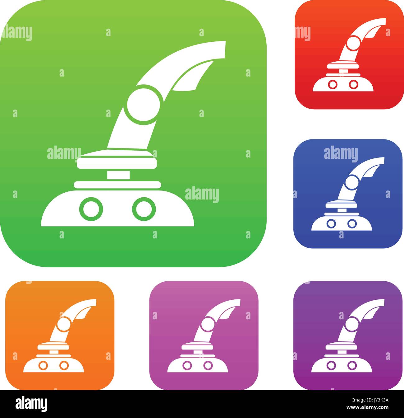 Joystick set collection Stock Vector Image & Art - Alamy