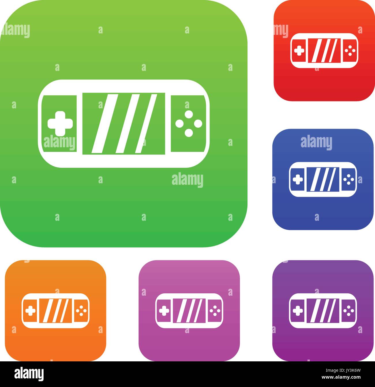 Portable video game console set collection Stock Vector Image & Art - Alamy