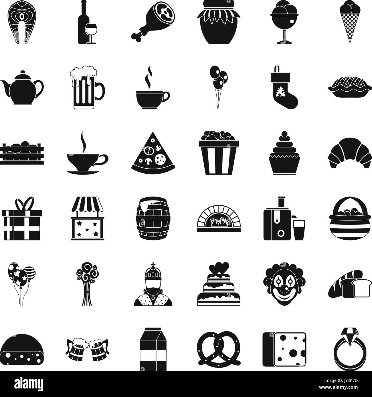 Present icons set, simple style Stock Vector Image & Art - Alamy