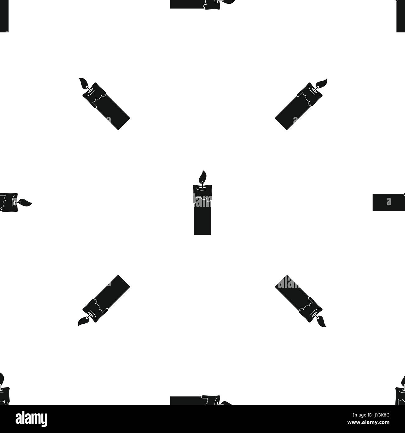 Candle pattern seamless black Stock Vector Image & Art - Alamy