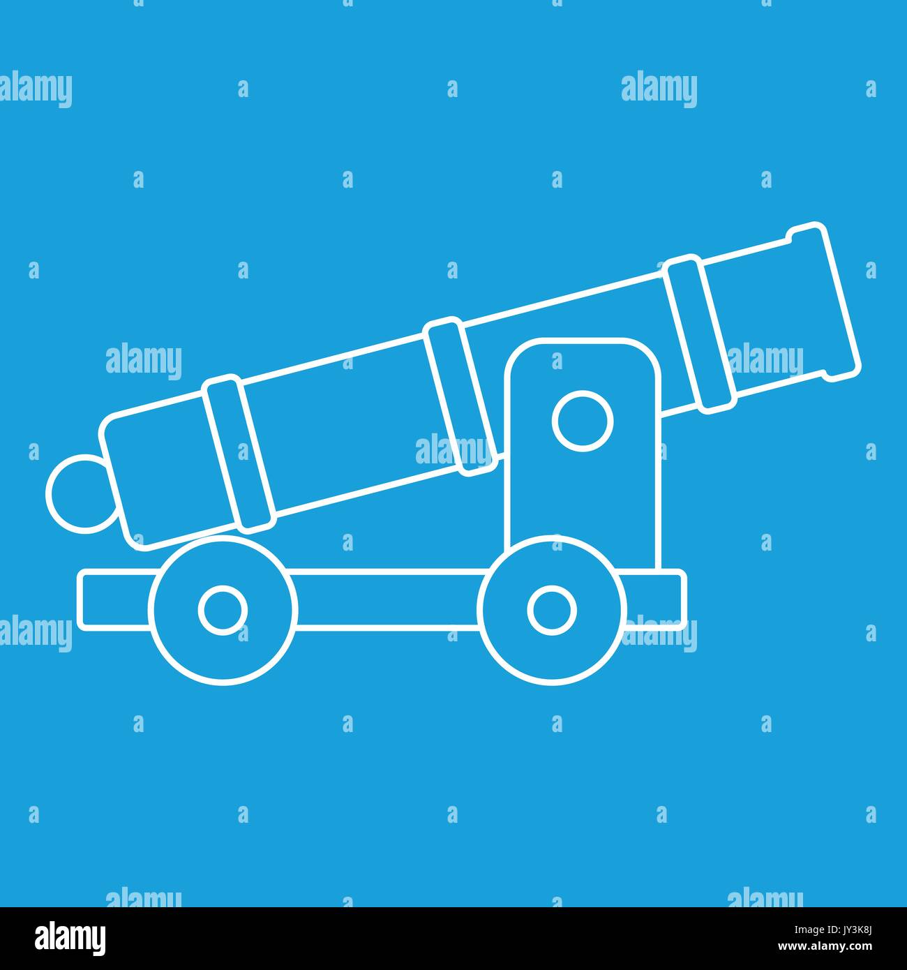 Cannon icon, outline style Stock Vector Image & Art - Alamy