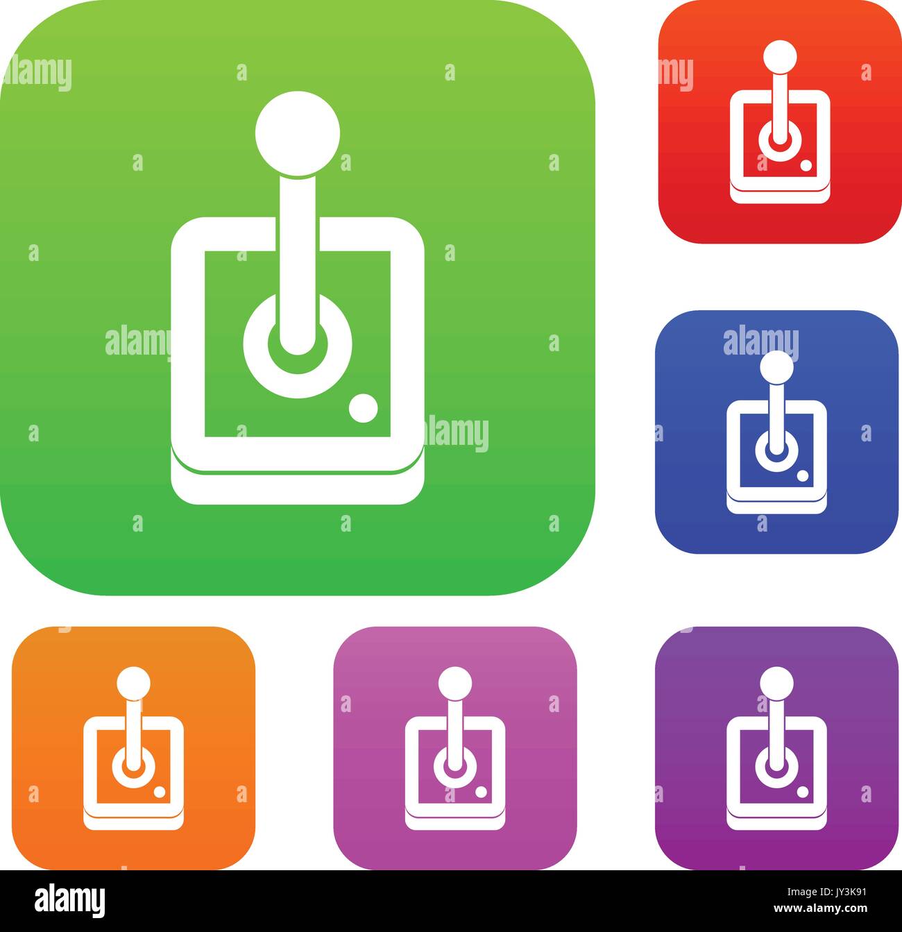 Joystick for computer games set collection Stock Vector Image & Art - Alamy