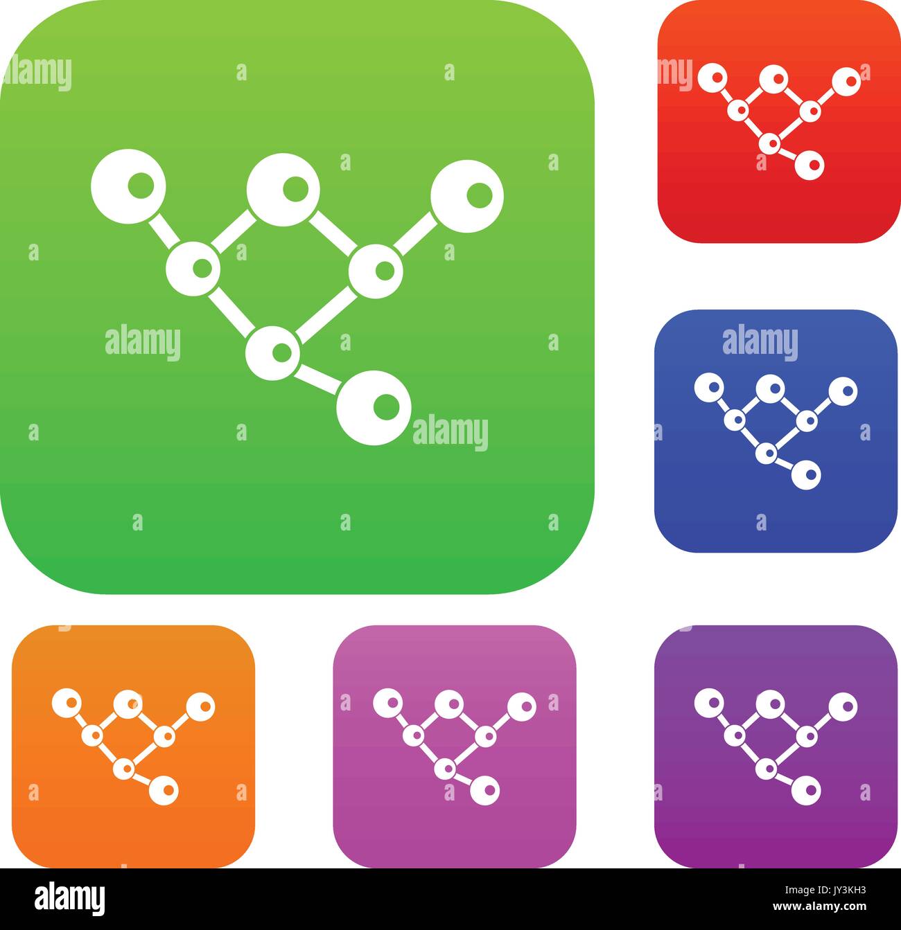 Molecule structure set collection Stock Vector Image & Art - Alamy