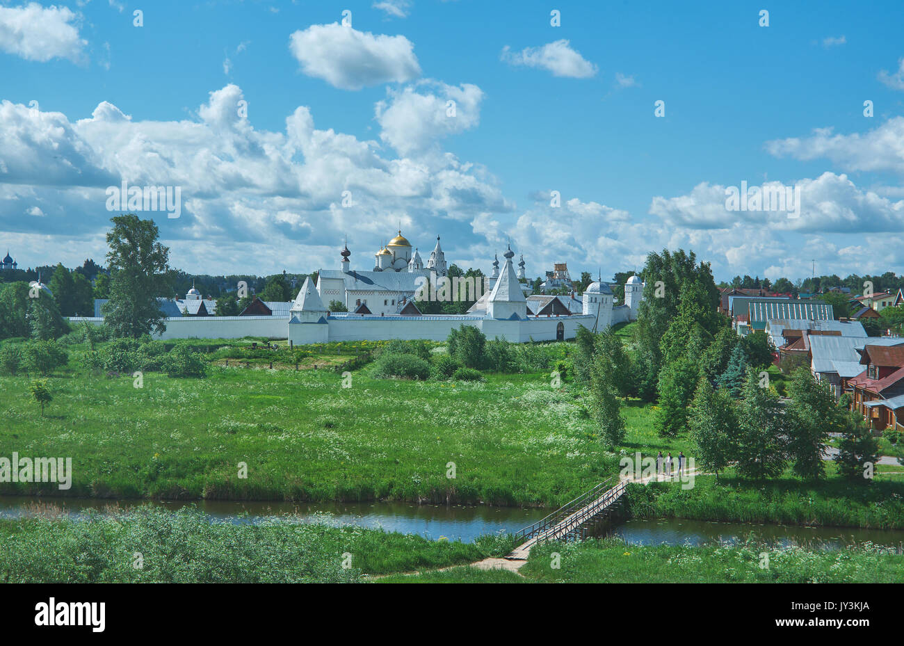 St. Pokrovsky female monastery in a Suzdal. Golden Ring of Russia ...