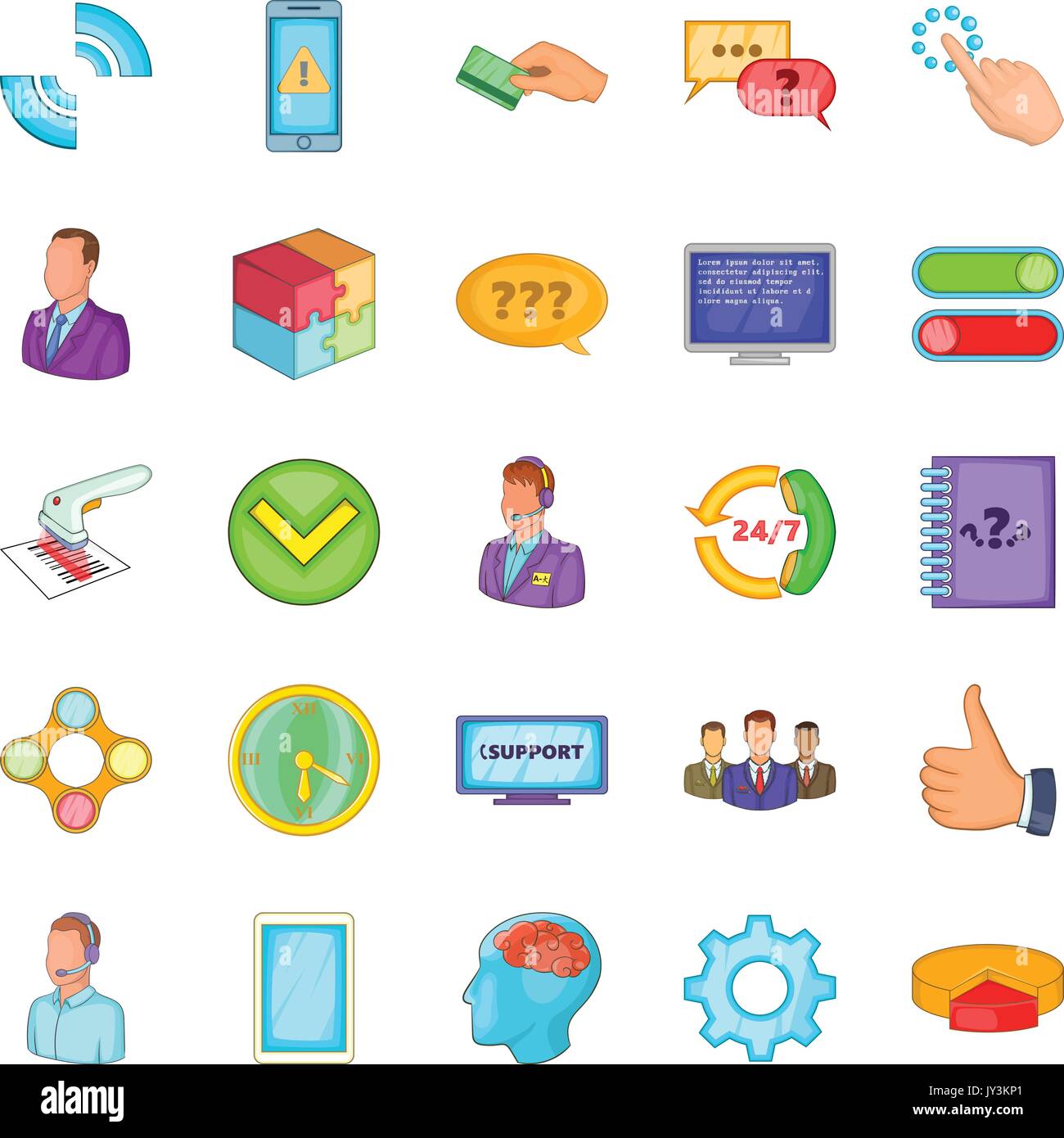 Cartoon illustration people connecting networking hi-res stock ...