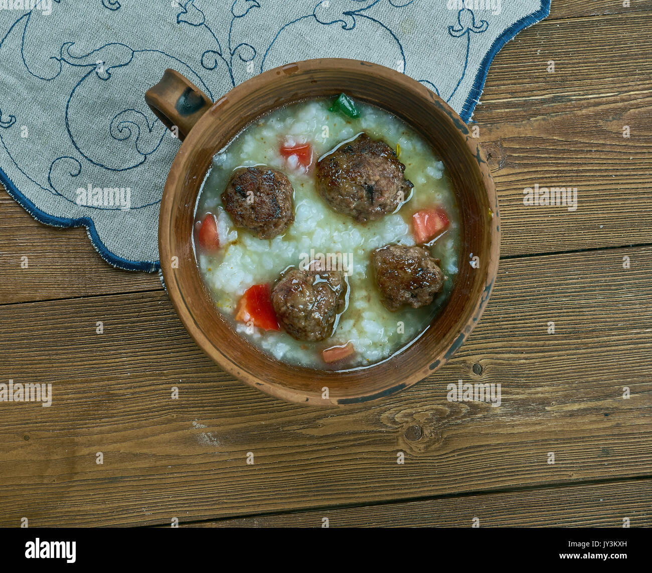 Persian Meatball Soup -Koofteh, close up Stock Photo - Alamy