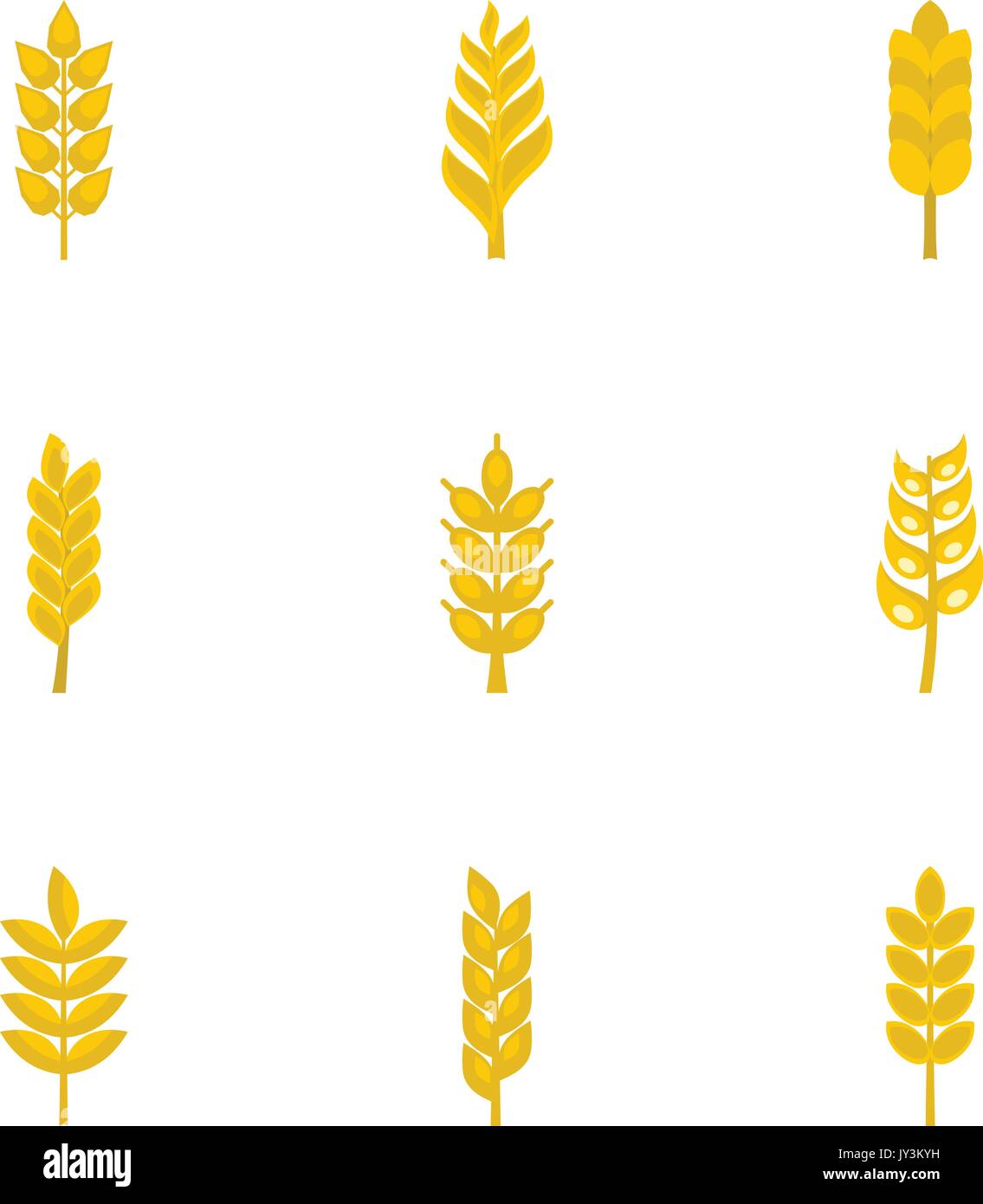 Ears form icon set, flat style Stock Vector Image & Art - Alamy