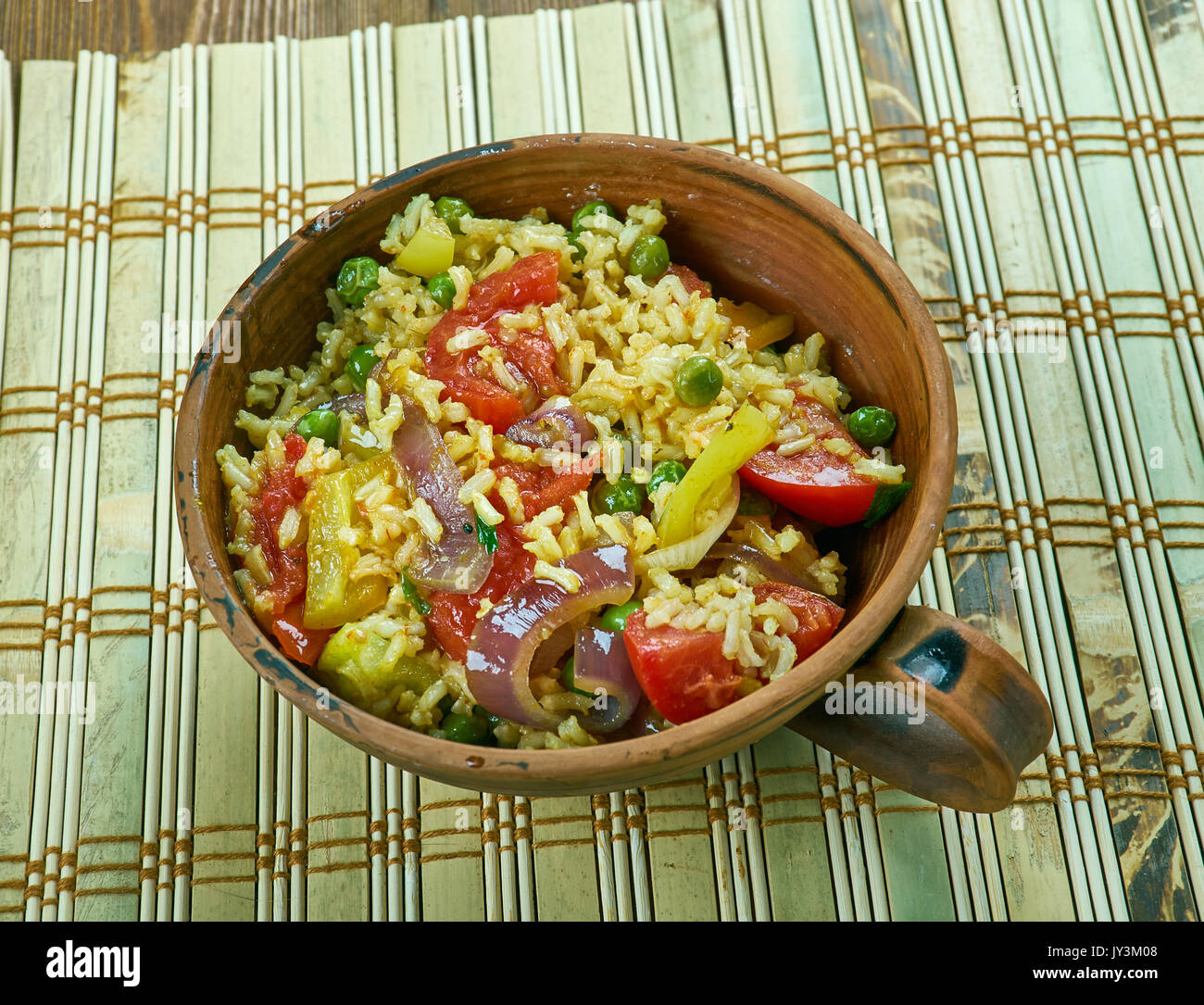 Tawa Pulao - Indian rice dishes, Popular street food Stock Photo - Alamy