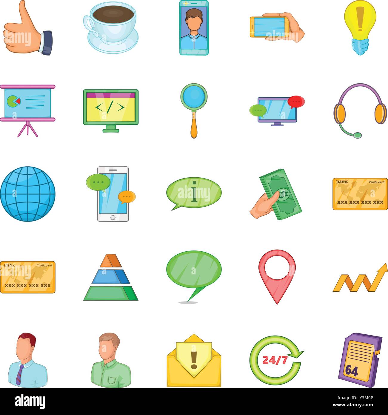 Vox icons set, cartoon style Stock Vector Image & Art - Alamy