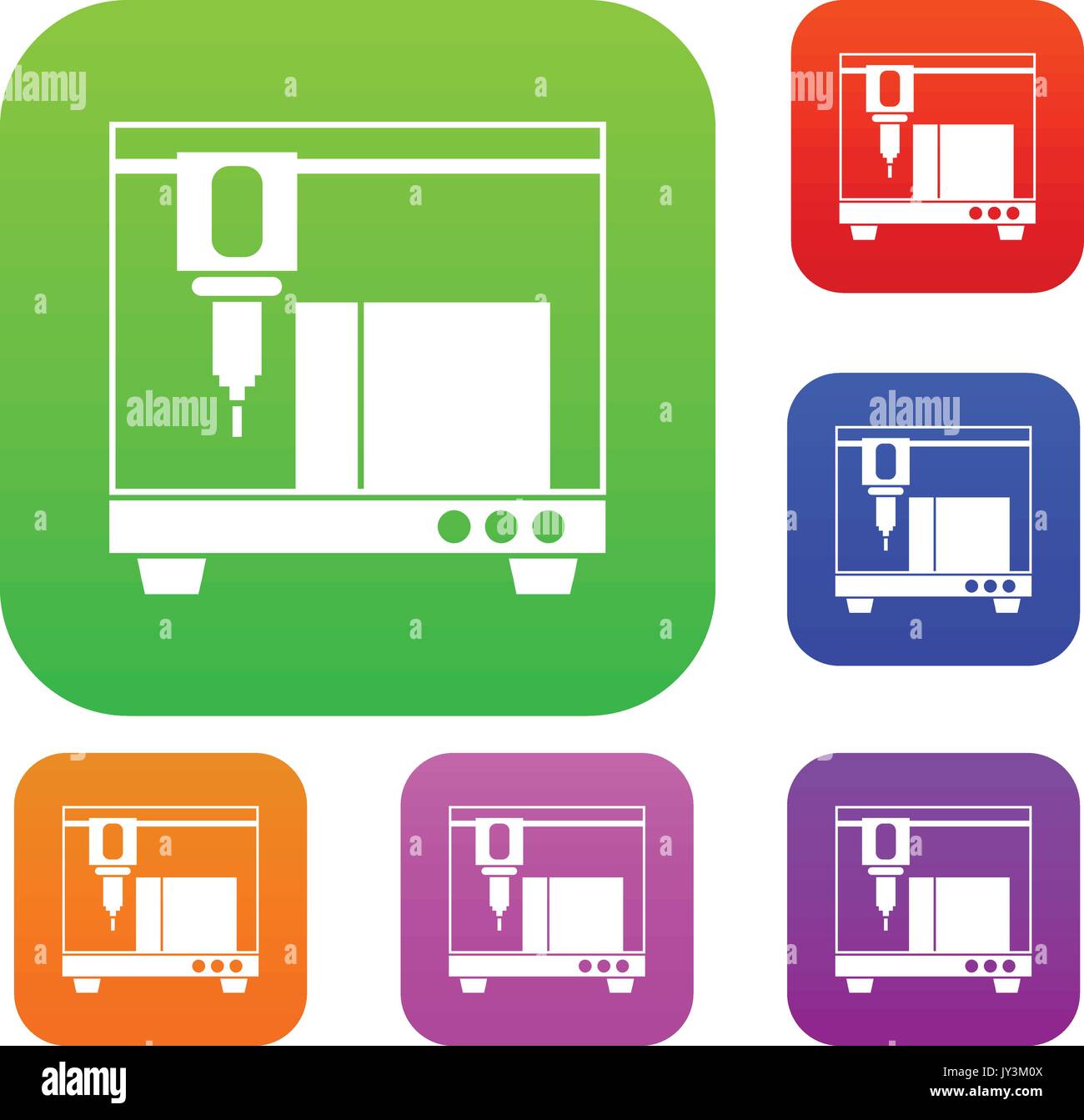 3D printer set collection Stock Vector Image & Art - Alamy