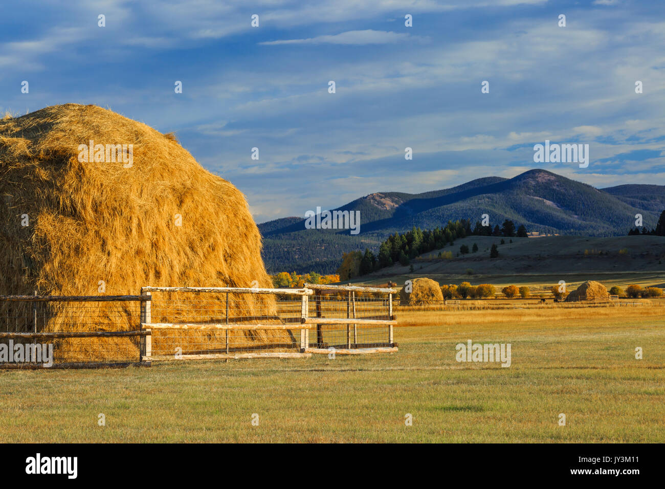 haystacks below black mountain on the continental divide near avon ...