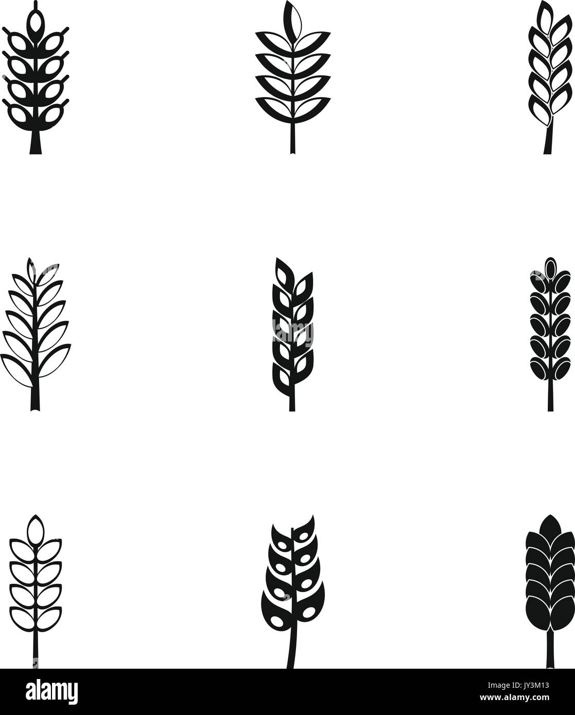 Grains icon set, simple style Stock Vector Image & Art - Alamy