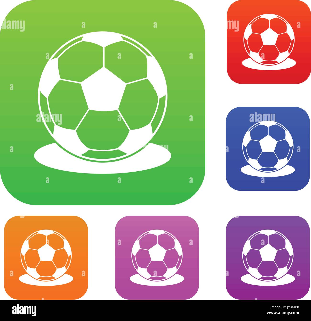 Soccer ball set collection Stock Vector Image & Art - Alamy