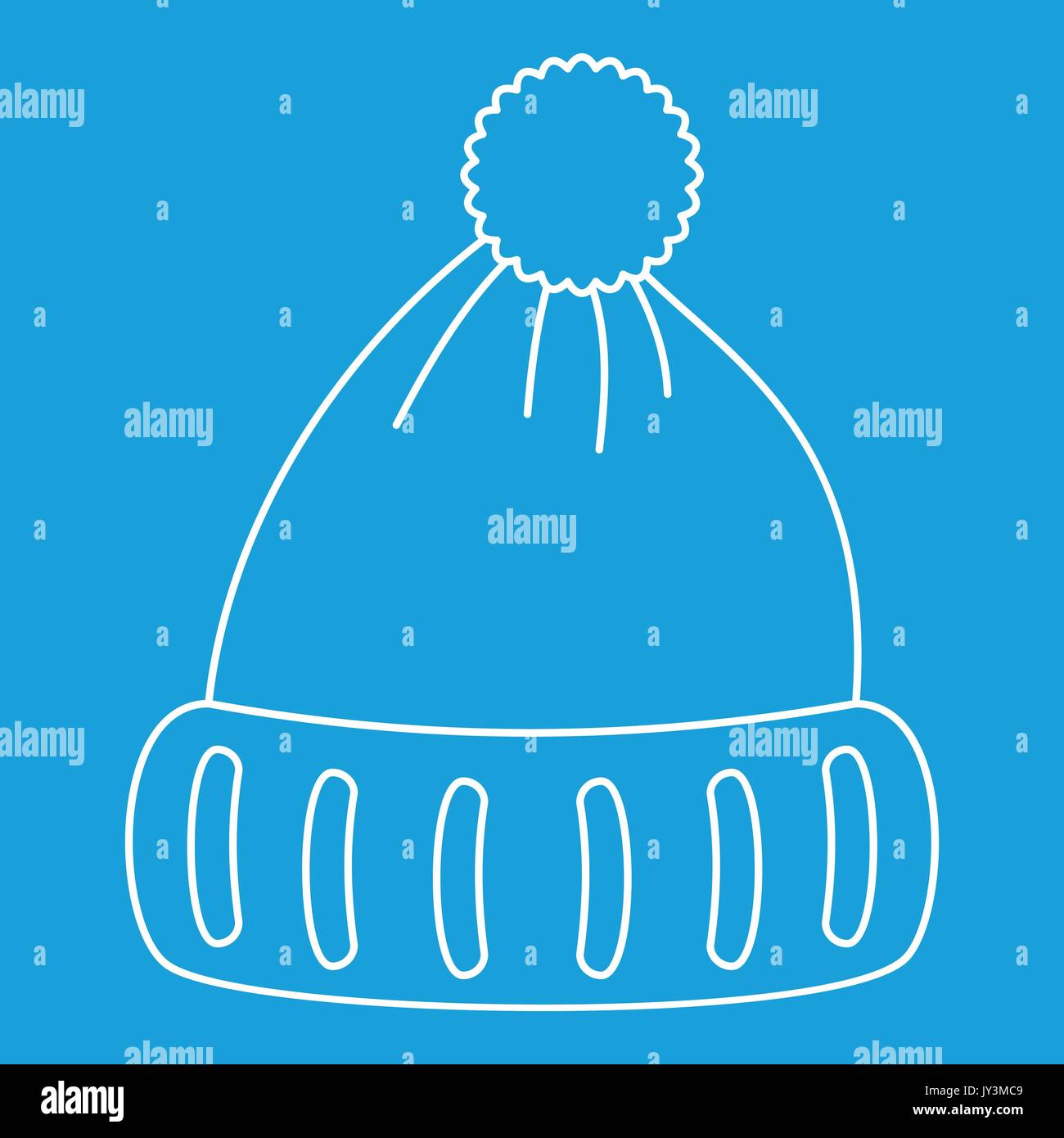 Wearing woolen hat Stock Vector Images - Alamy