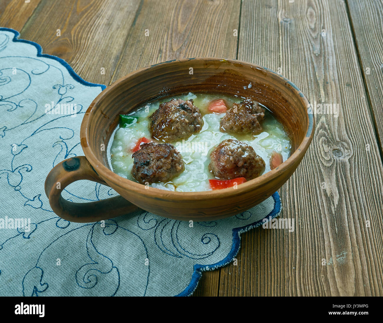 Persian Meatball Soup -Koofteh, close up Stock Photo - Alamy