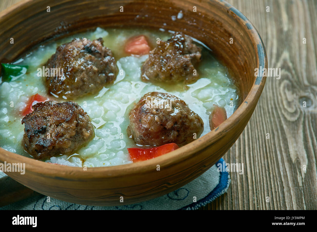 Persian Meatball Soup -Koofteh, close up Stock Photo - Alamy