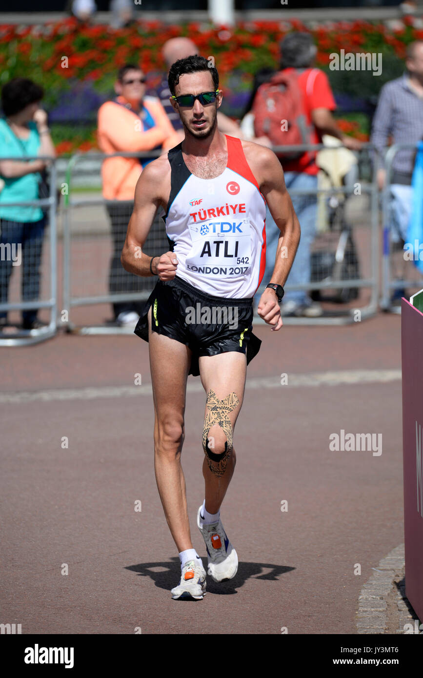 Mert Atli of Turkey competing in the IAAF World Athletics Championships ...