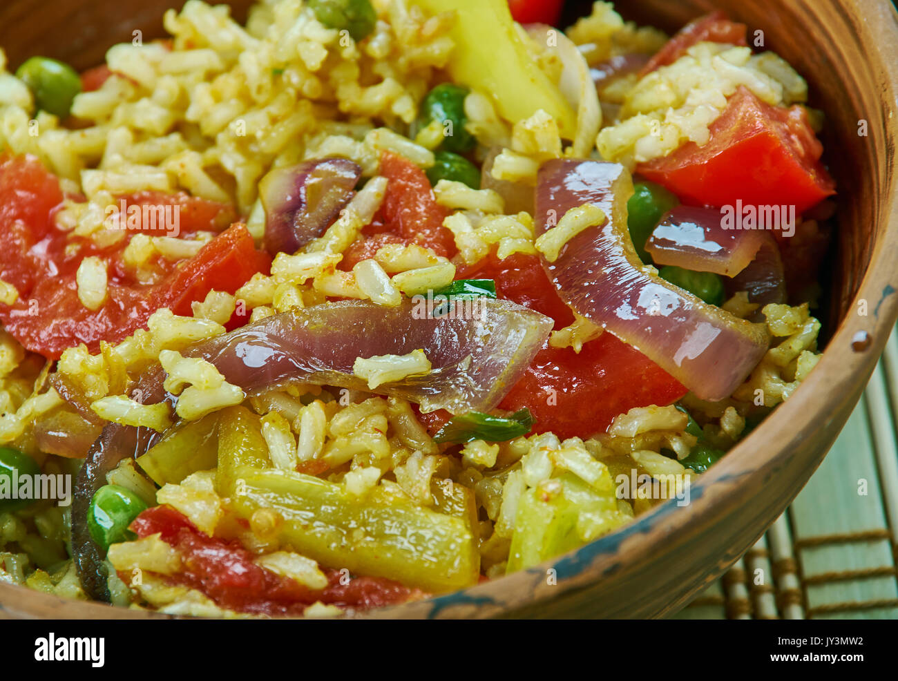 Tawa Pulao - Indian rice dishes, Popular street food Stock Photo - Alamy