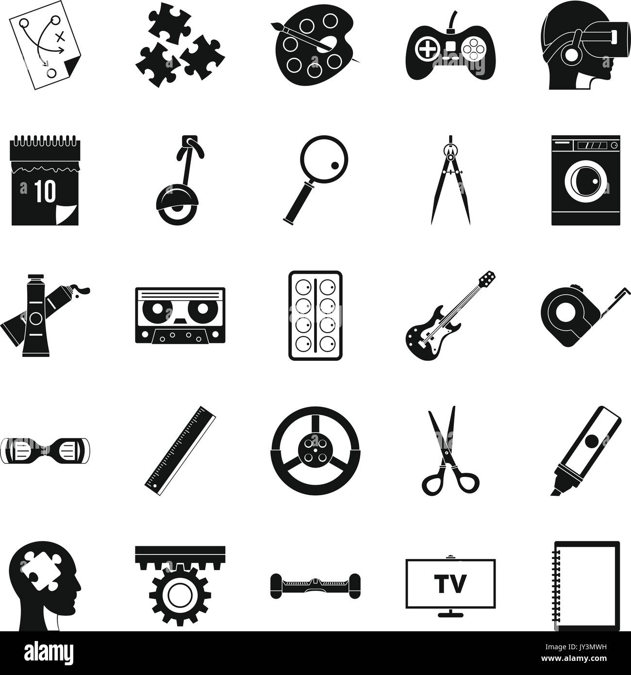 Talent icons set, simple style Stock Vector Image & Art - Alamy