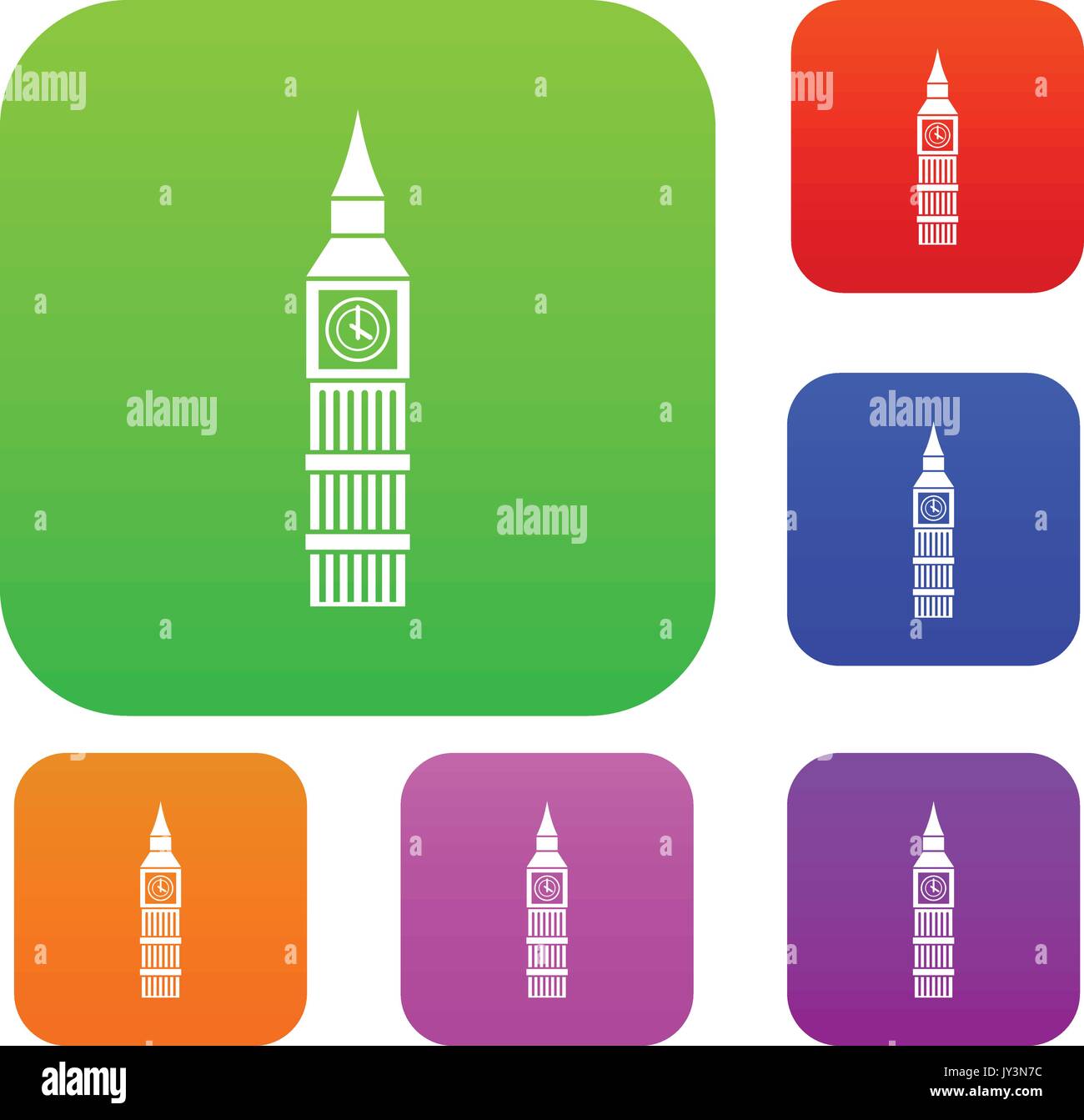 Big Ben clock set collection Stock Vector Image & Art - Alamy