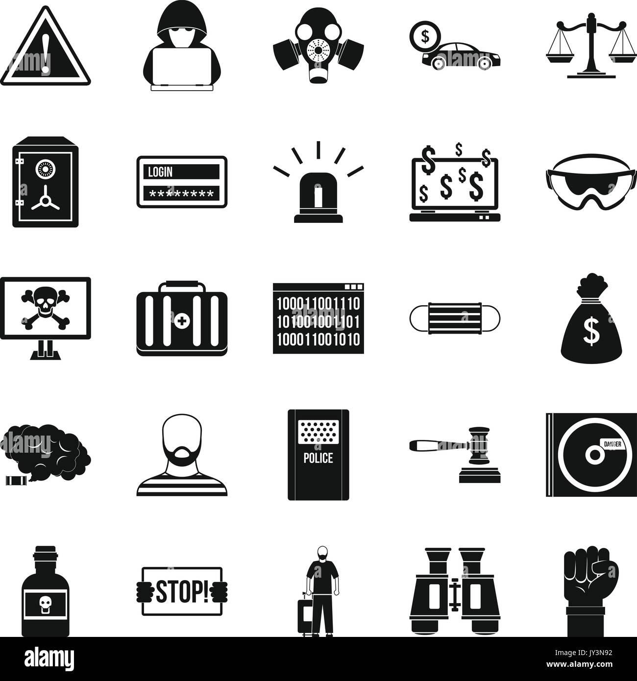 Fault icons set, simple style Stock Vector Image & Art - Alamy