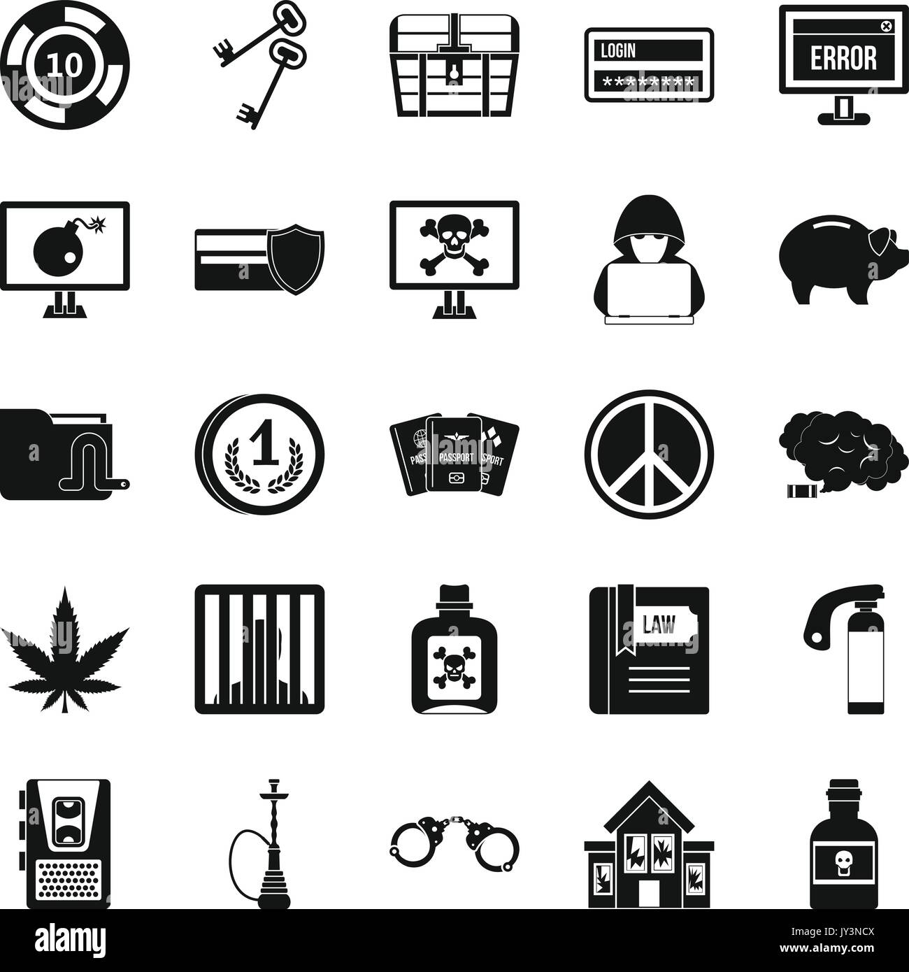 Law offence Stock Vector Images - Alamy