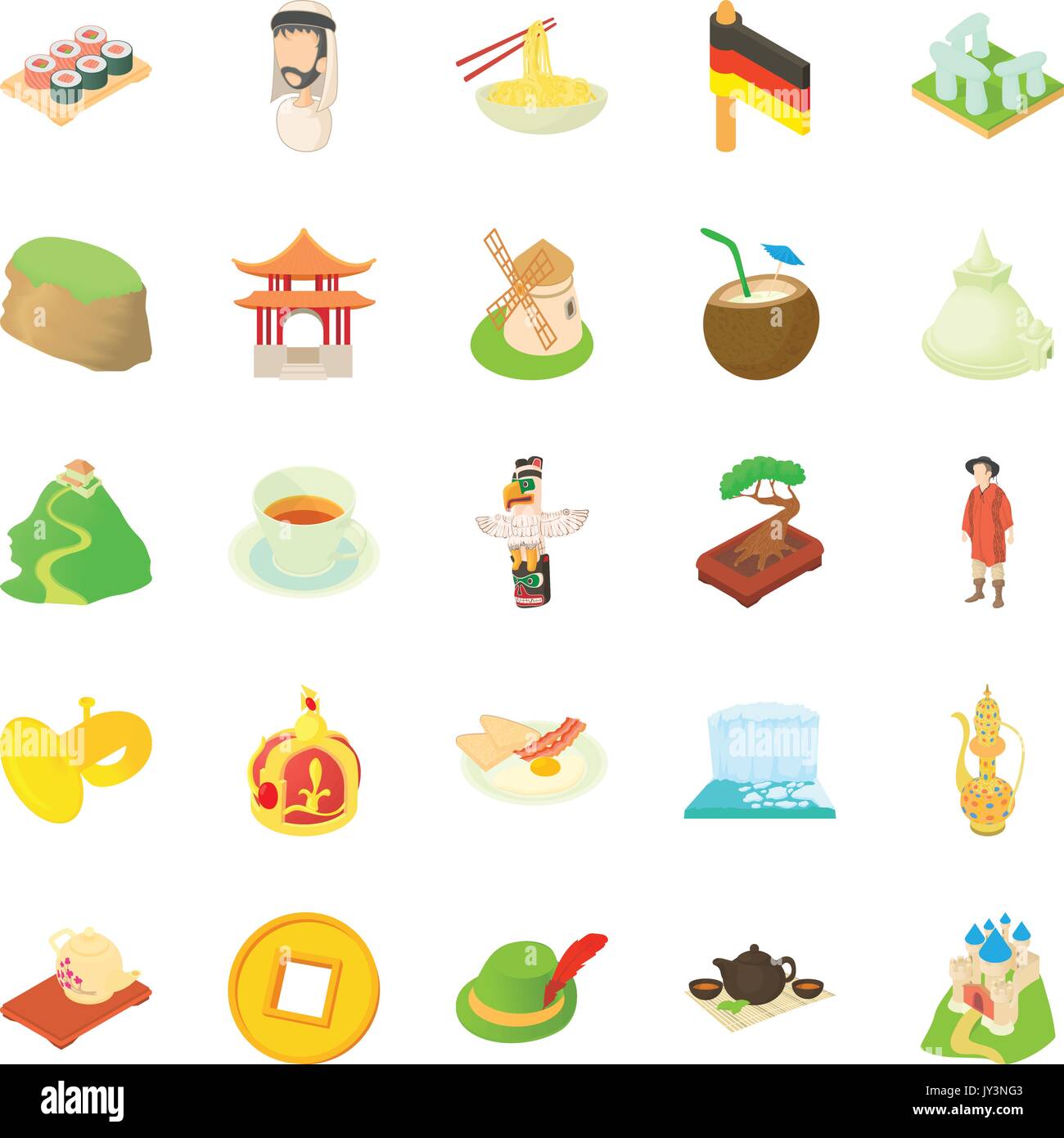 Education icons set, cartoon style Stock Vector Image & Art - Alamy