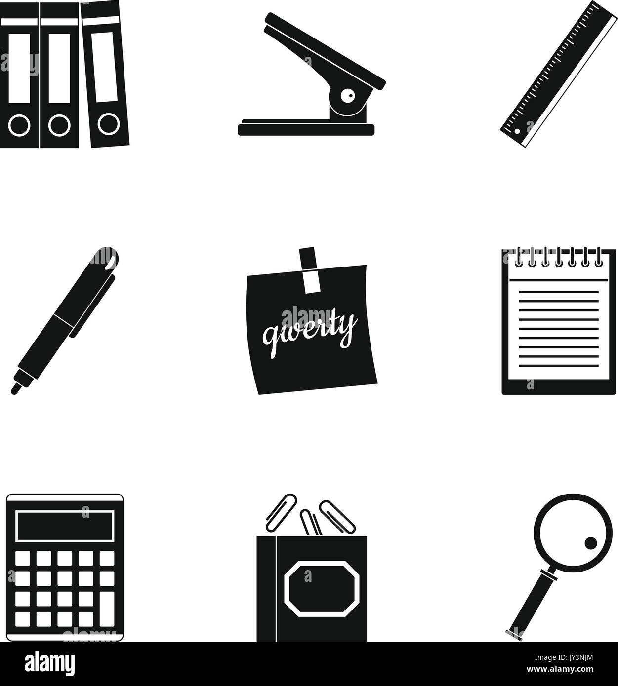 Office tools icon set, simple style Stock Vector Image & Art - Alamy