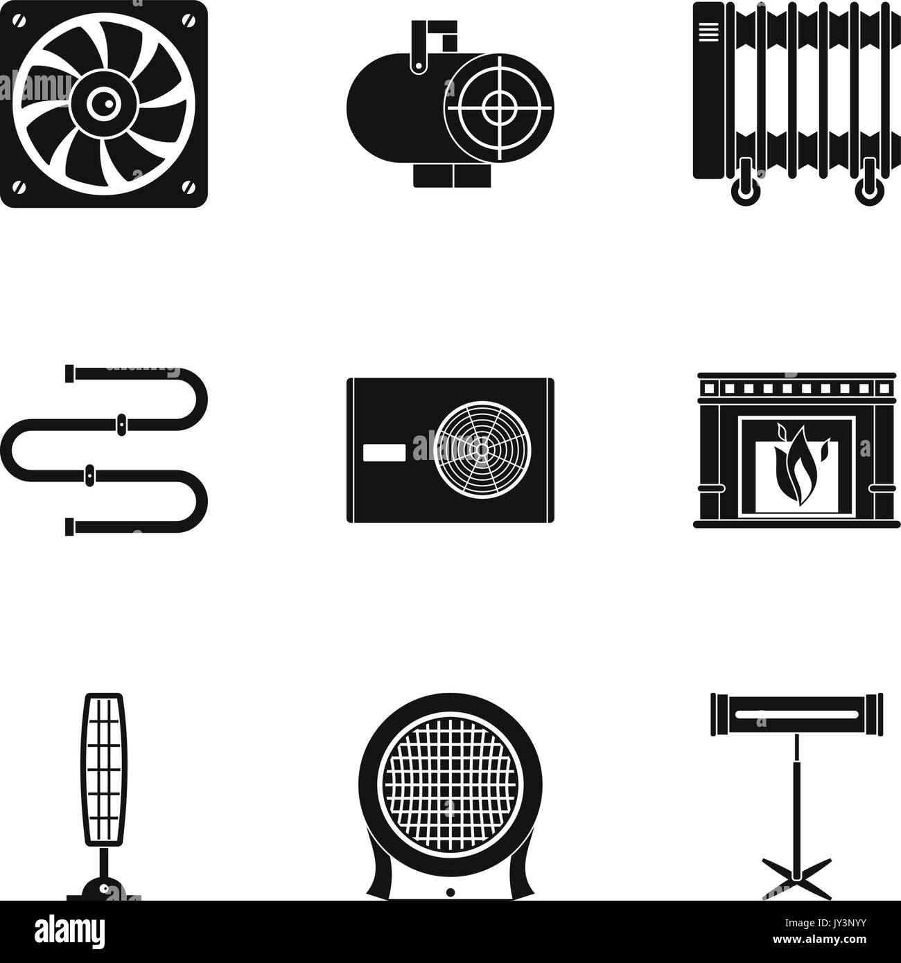 Conditioning icon set, simple style Stock Vector Image & Art - Alamy