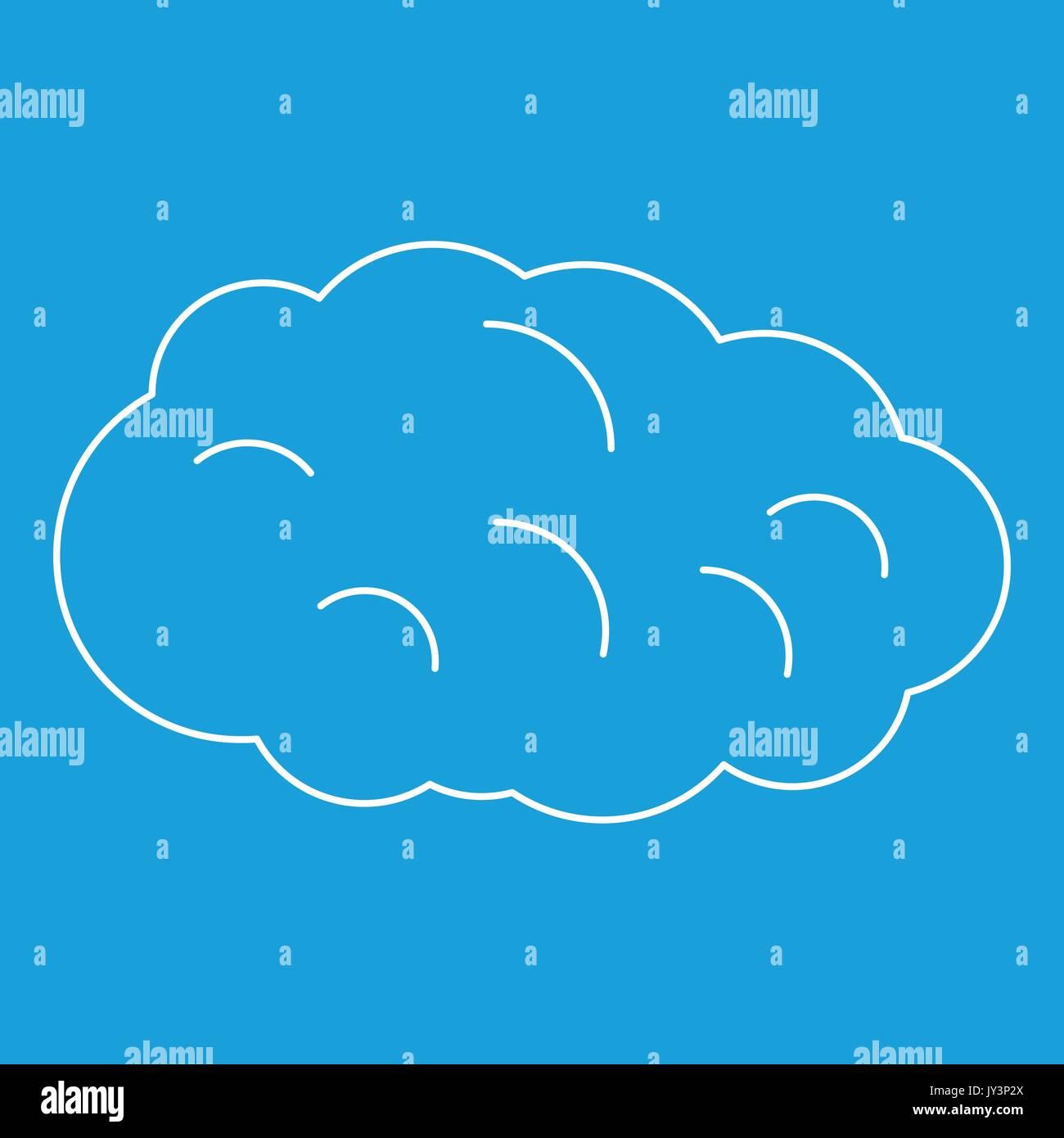 Cloud icon, outline style Stock Vector Image & Art - Alamy