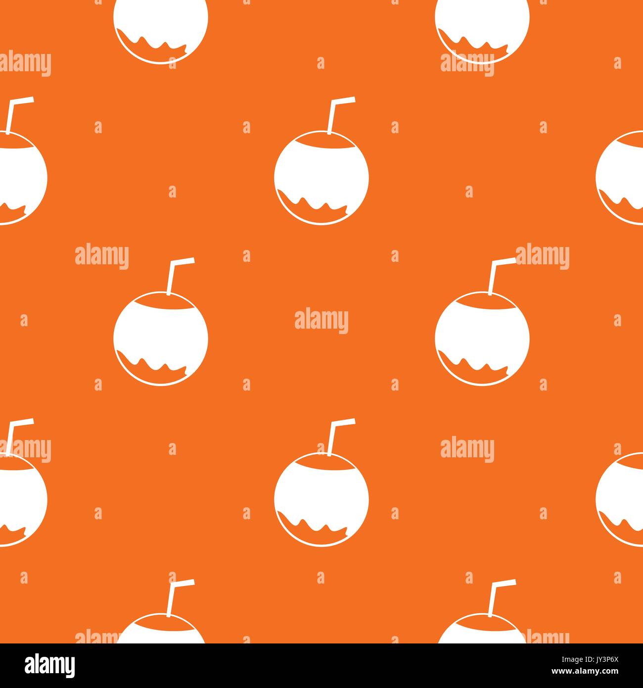 Coconut with straw pattern seamless Stock Vector Image & Art - Alamy