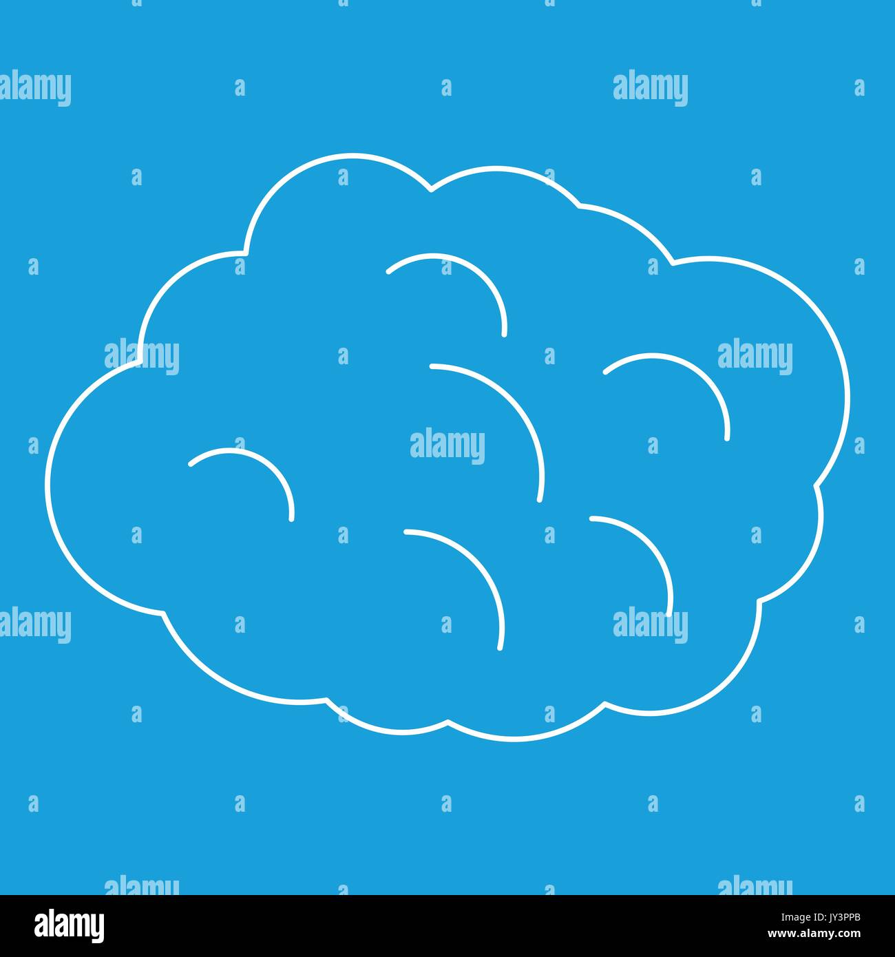 Round cloud icon, outline style Stock Vector Image & Art - Alamy