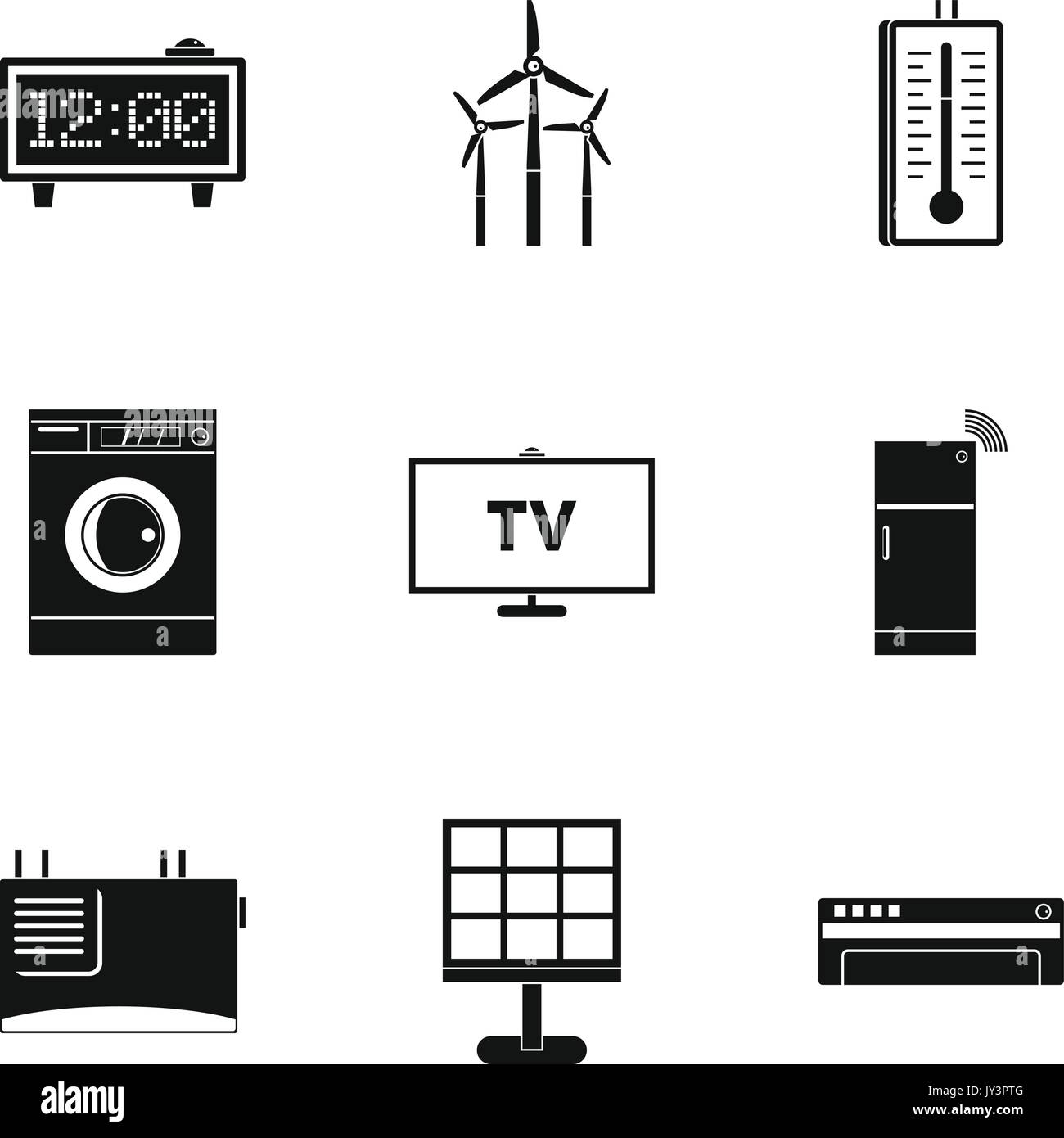 Smart home icon set, simple style Stock Vector Image & Art - Alamy